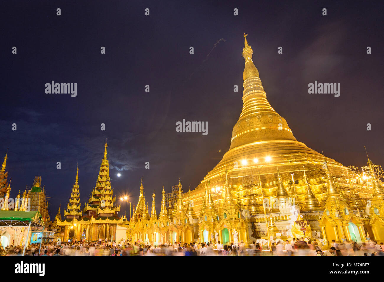 Yangon (Rangoon): Shwedagon Pagoda, , Yangon Region, Myanmar (Burma ...