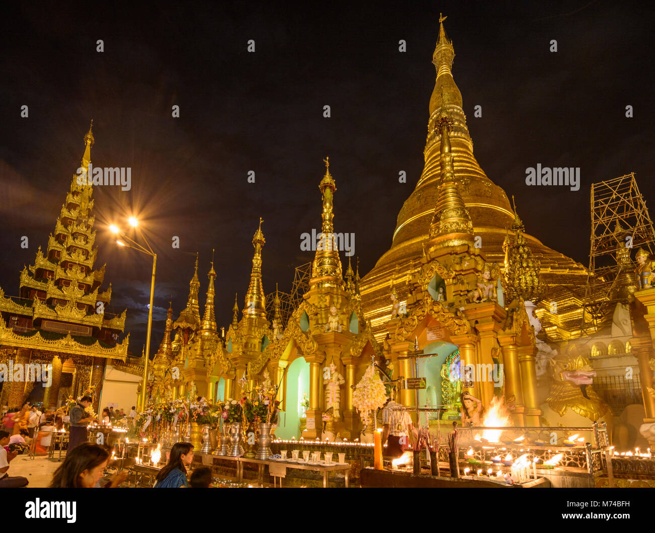 Yangon (Rangoon): Shwedagon Pagoda, , Yangon Region, Myanmar (Burma ...