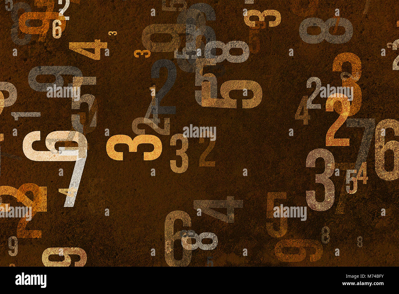 Colorful & blur number from 0 to 9, word cloud for education or ...