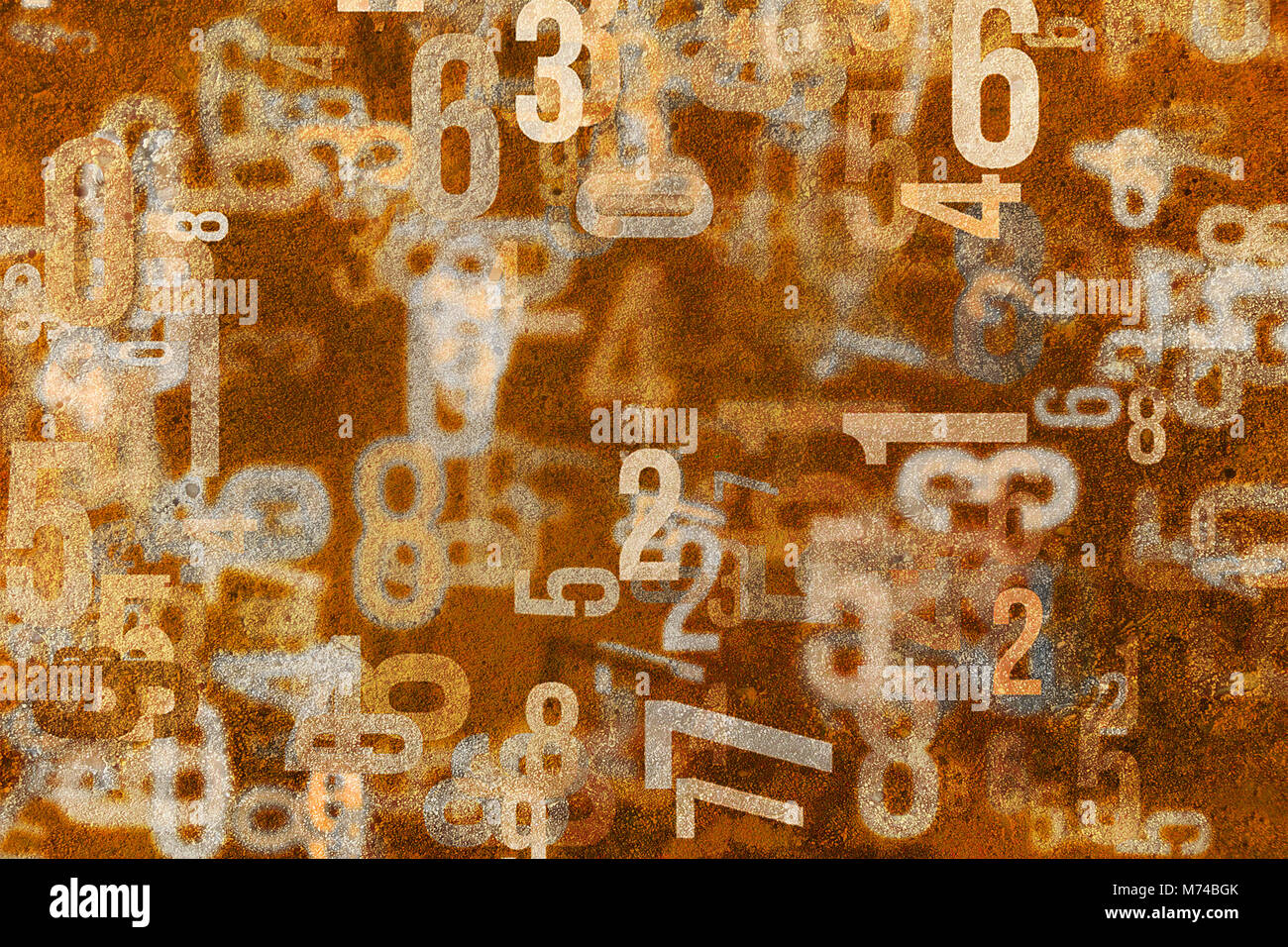 Colorful & blur number from 0 to 9, word cloud for education or ...