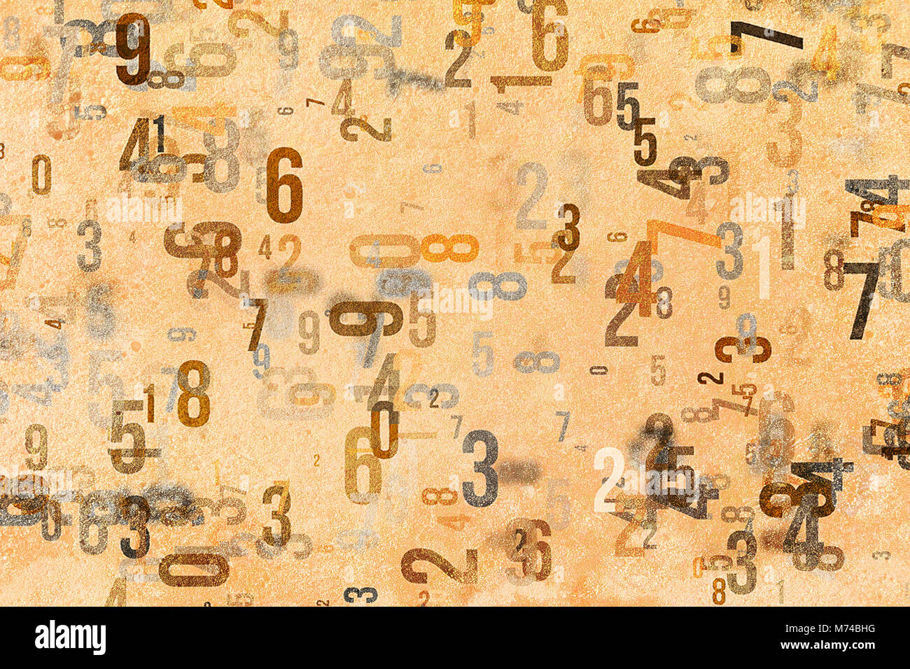 Colorful & blur number from 0 to 9, word cloud for education or ...