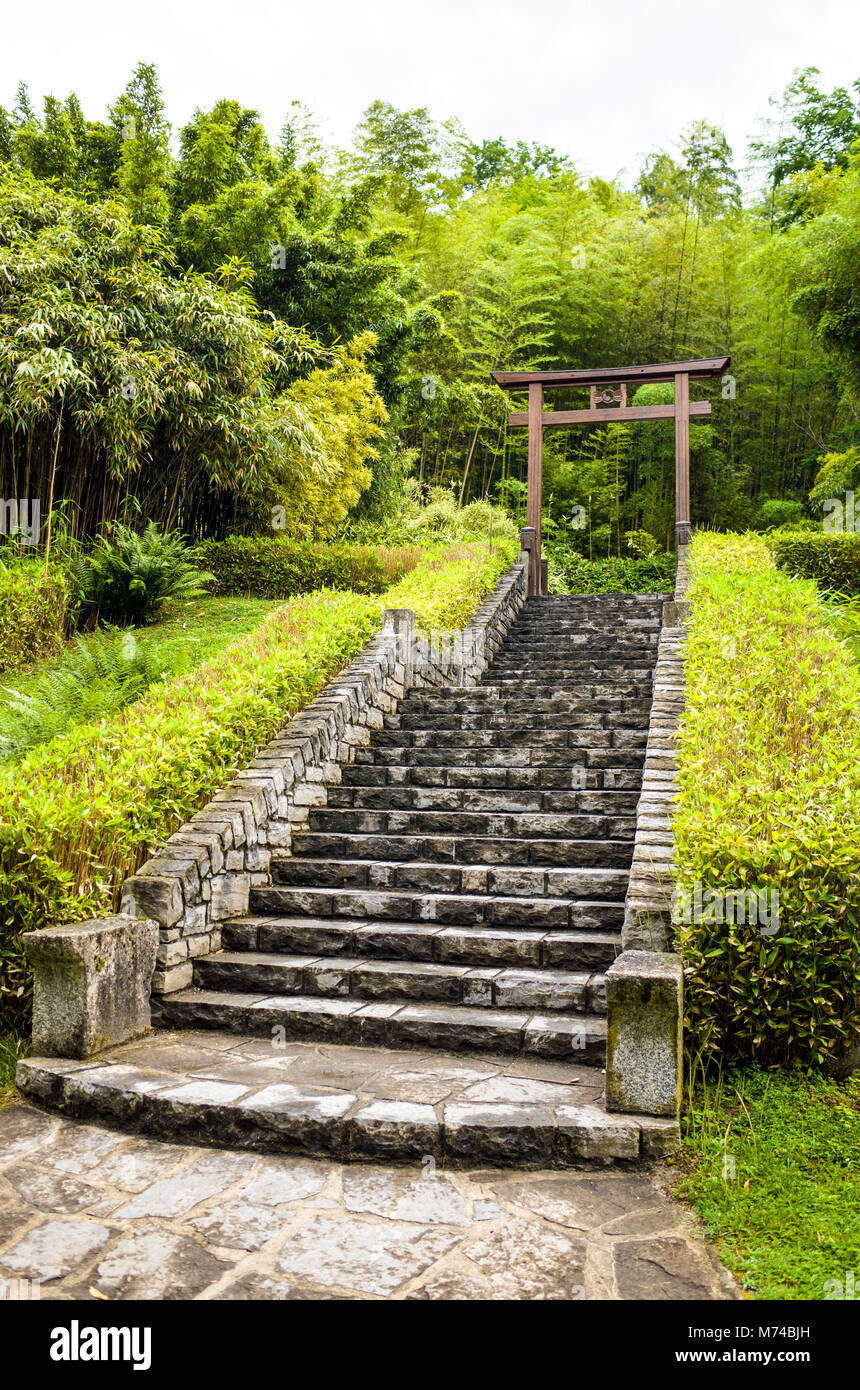 Bamboo gate hi-res stock photography and images - Alamy