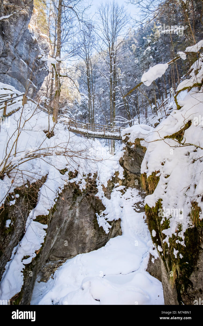Wooden Snow Bridges High Resolution Stock Photography and Images - Alamy