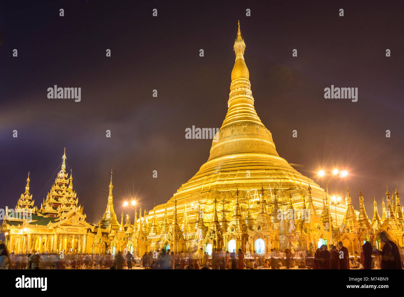 Yangon (Rangoon): Shwedagon Pagoda, , Yangon Region, Myanmar (Burma ...