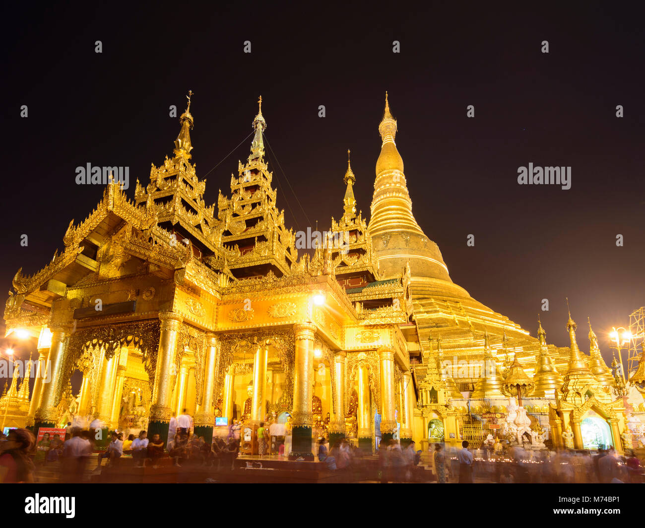 Yangon (Rangoon): Shwedagon Pagoda, , Yangon Region, Myanmar (Burma ...