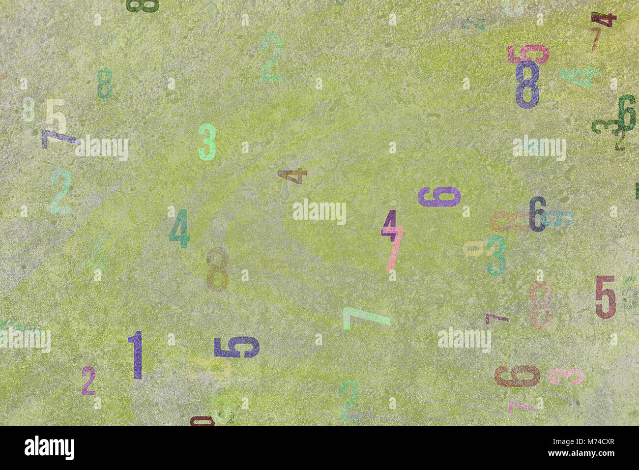 Colorful & blur number from 0 to 9, word cloud for education or ...