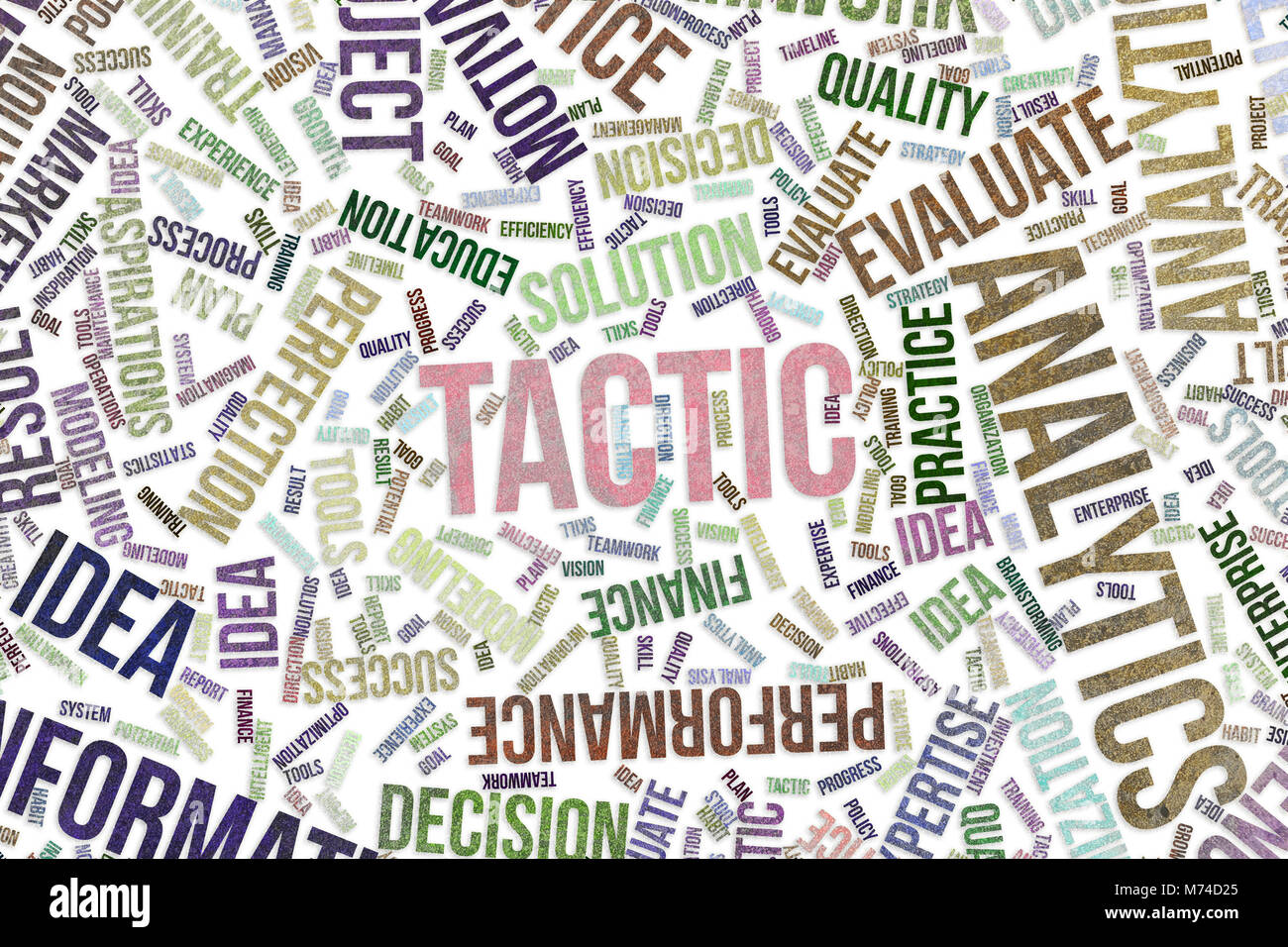Tactic, business conceptual word cloud for for design wallpaper ...