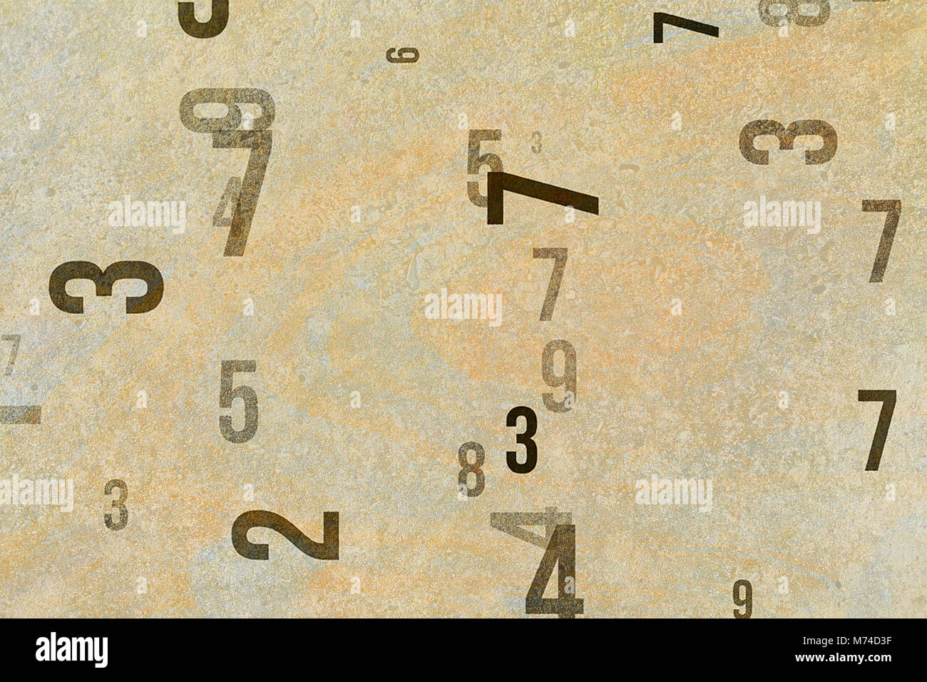 Colorful & blur number from 0 to 9, word cloud for education or ...