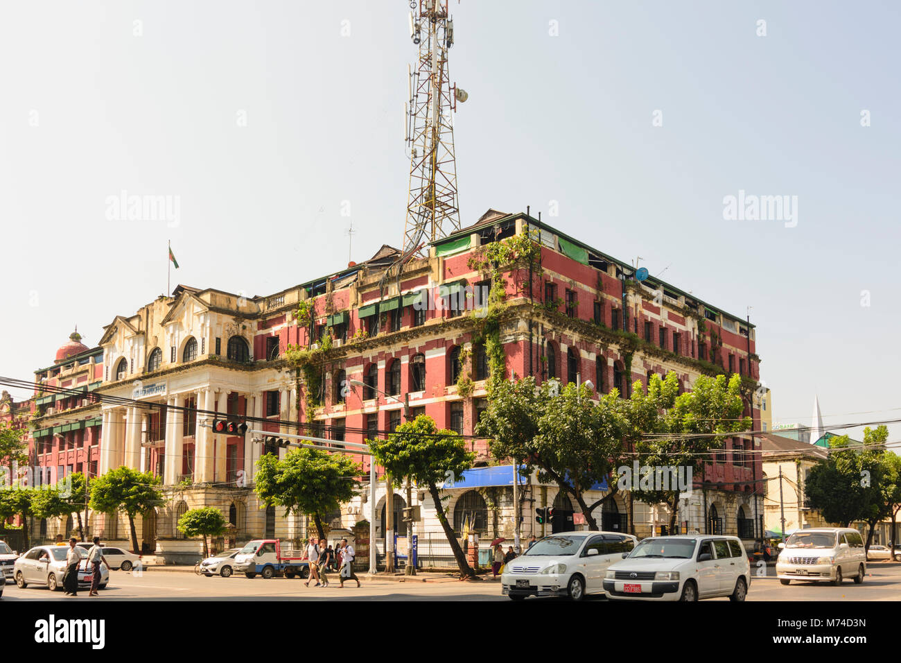 Yangon (Rangoon): Central Telegraph Office, Colonial Quarter, Yangon ...