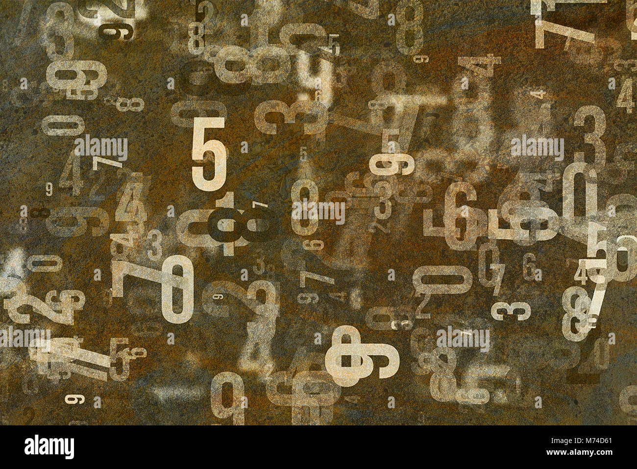 Colorful & blur number from 0 to 9, word cloud for education or ...