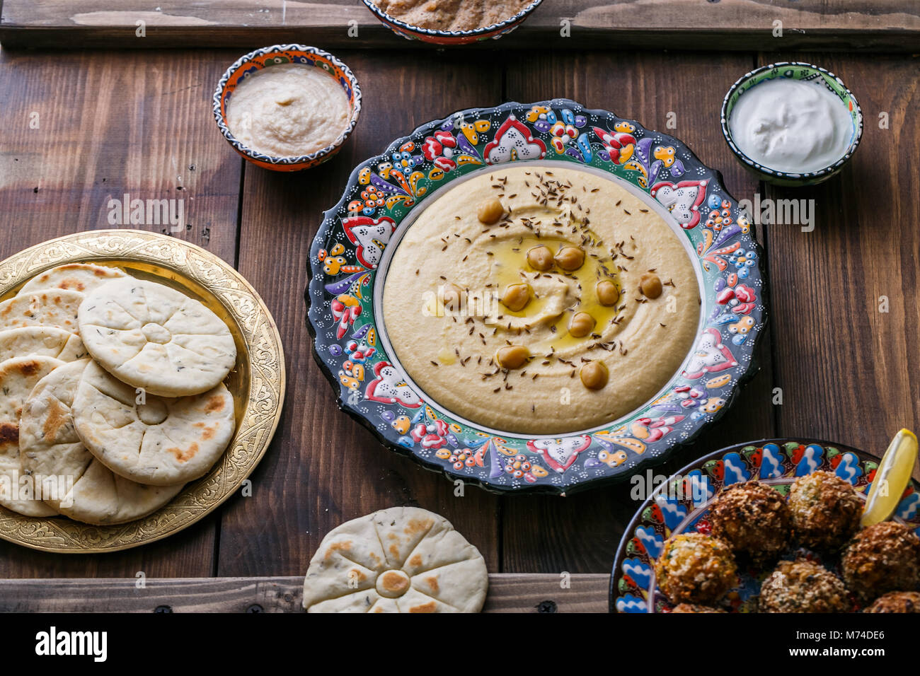 Palestinian hummus hi-res stock photography and images - Alamy