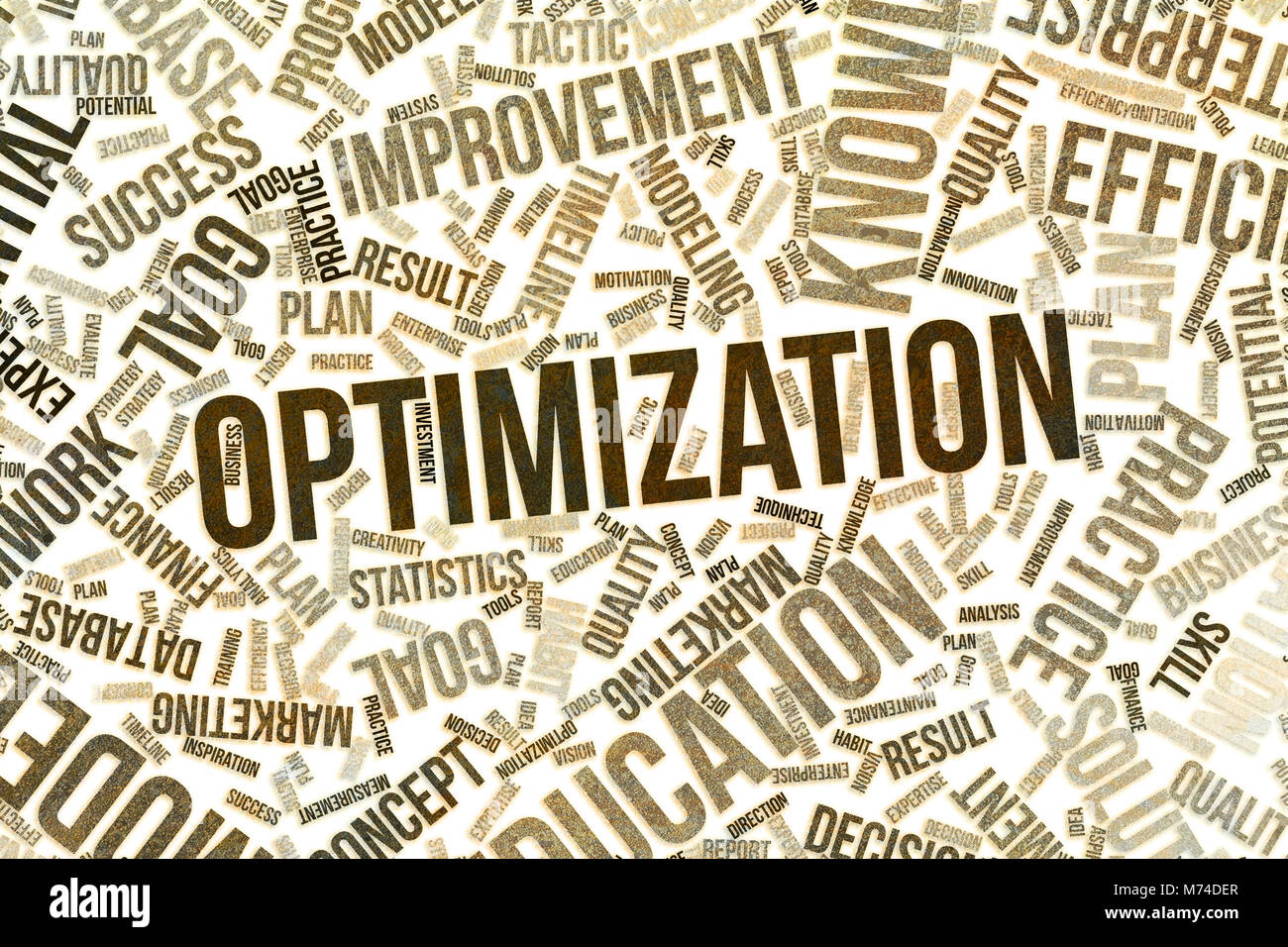 Optimization, business conceptual word cloud for for design wallpaper ...
