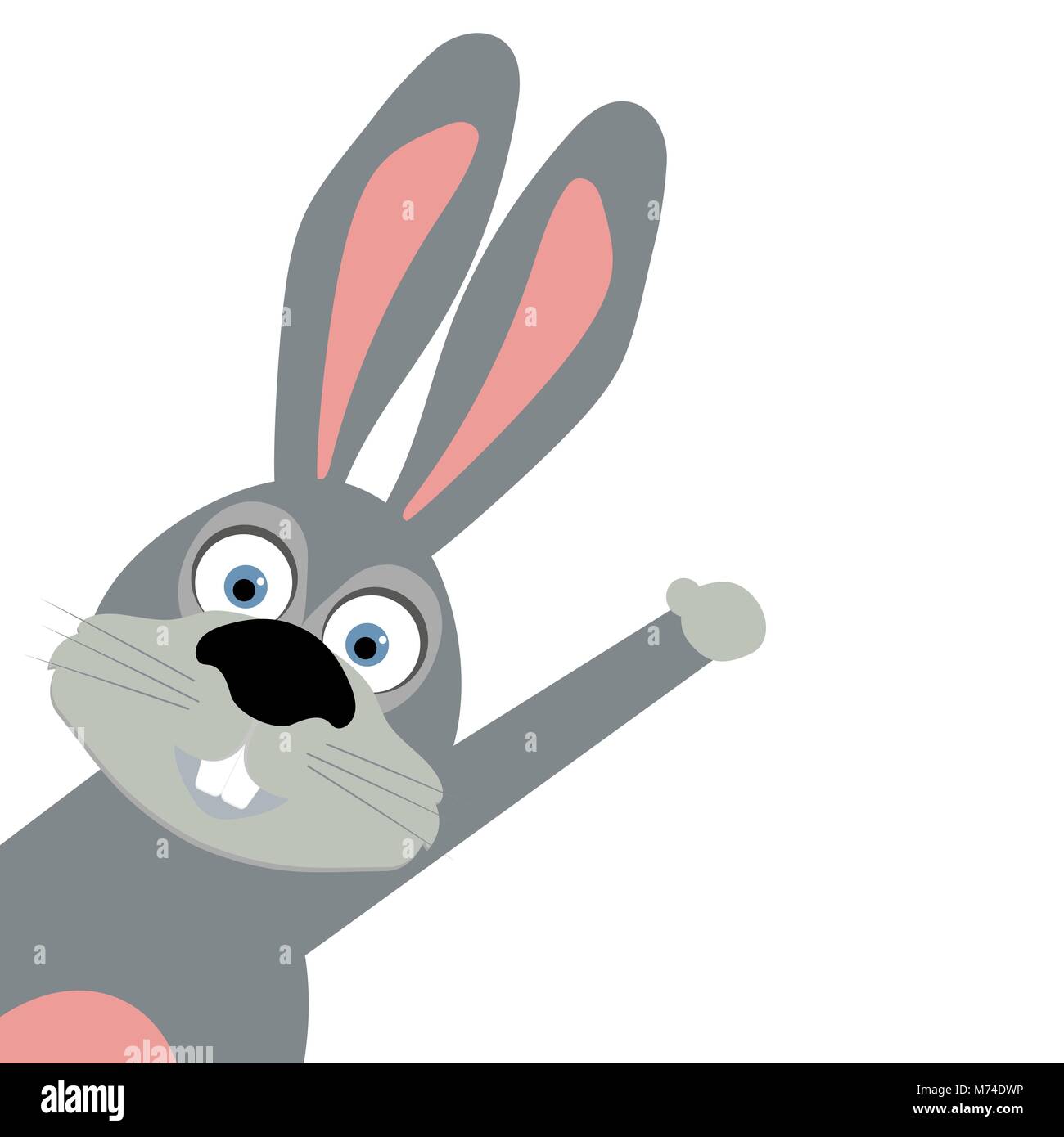 Toy rabbit isolated on white background Stock Vector Images - Alamy