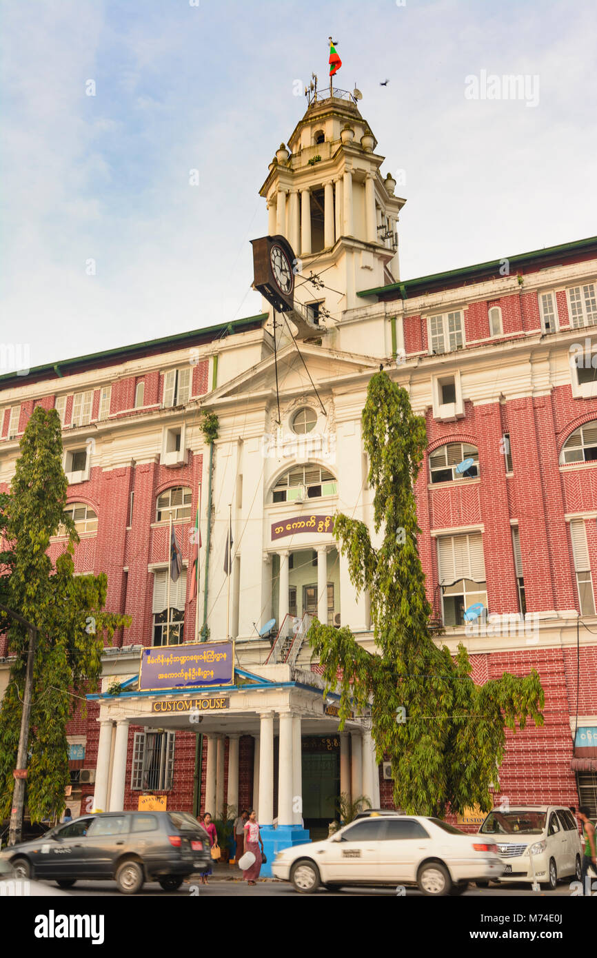 Yangon (Rangoon): Customs House, Colonial Quarter, Yangon Region ...