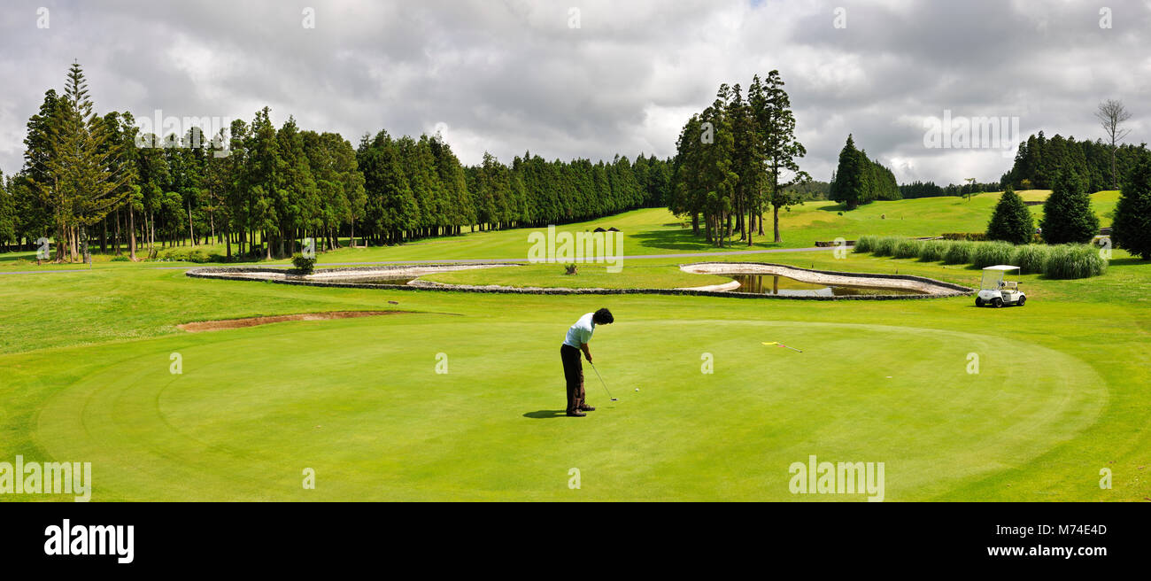 Terceira Golf Course, Azores islands, Portugal Stock Photo - Alamy