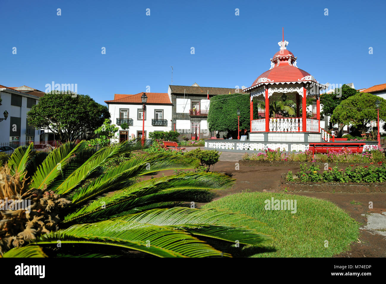 The garden of Velas, São Jorge. Azores islands, Portugal Stock Photo ...