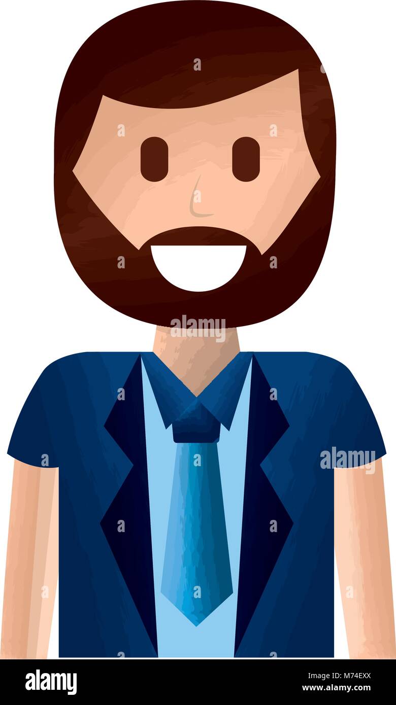 cartoon smiling man portrait character Stock Vector Image & Art - Alamy