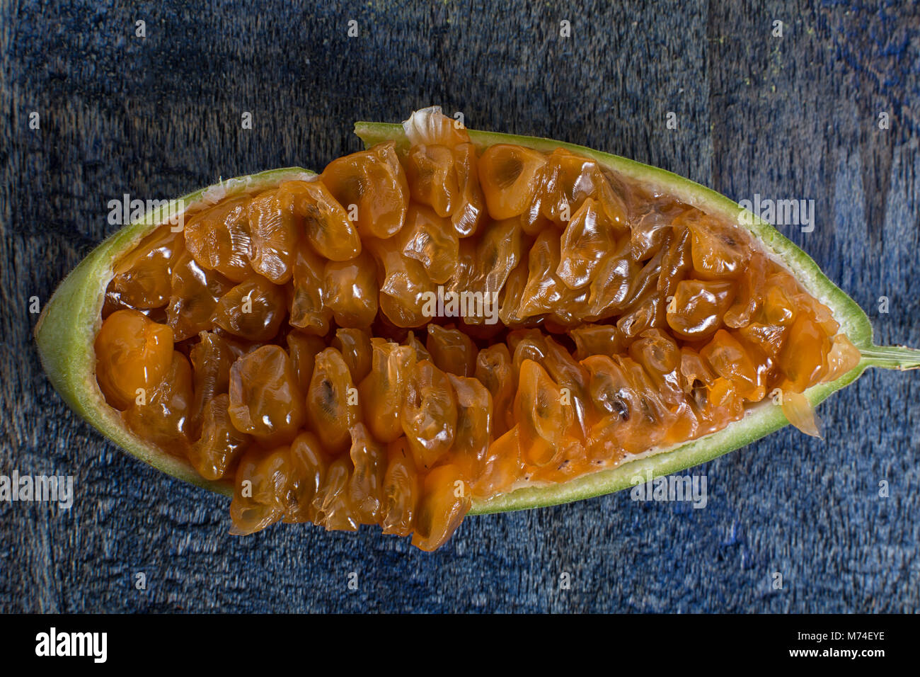 closeup of passion fruit also known as taxo Stock Photo - Alamy