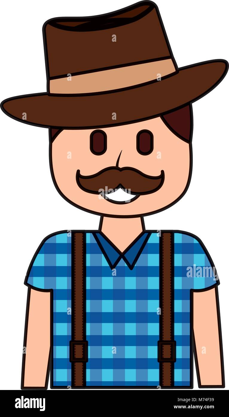 cartoon smiling man portrait character Stock Vector Image & Art - Alamy