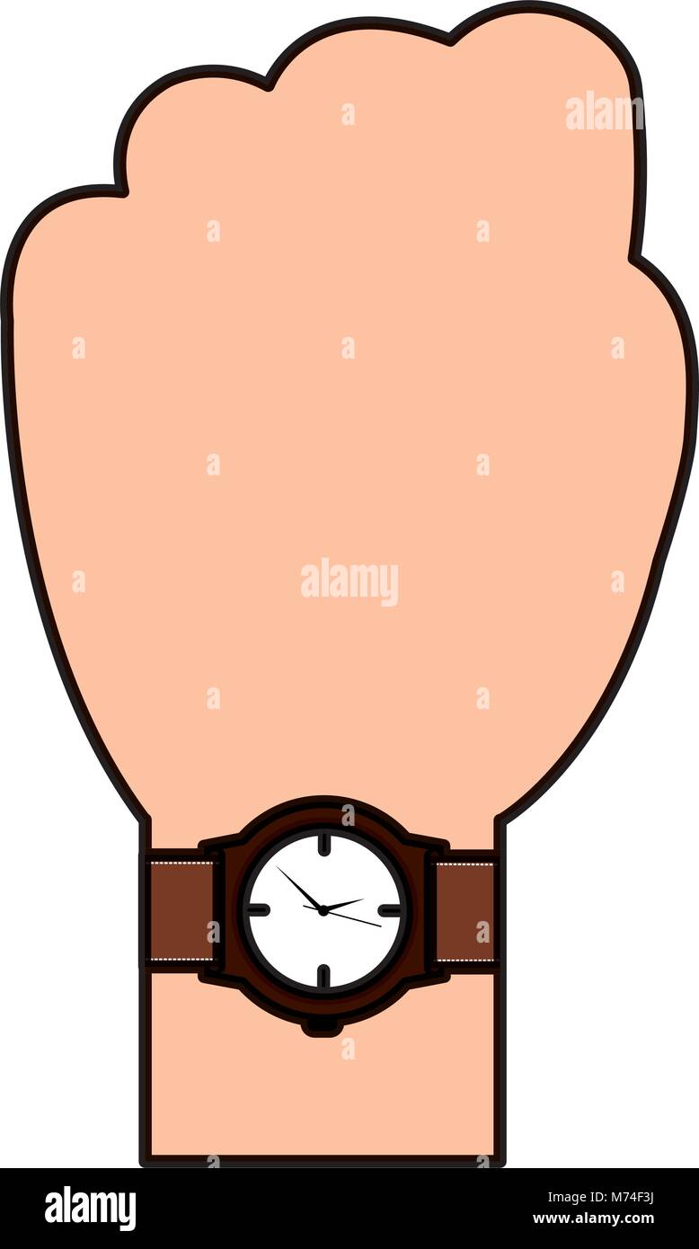 hand with wrist watch accessory image Stock Vector Image & Art - Alamy hand with wrist watch accessory image Stock Vector Image & Art - Alamy