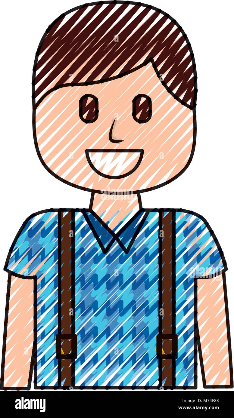 cartoon smiling man portrait character Stock Vector Image & Art - Alamy