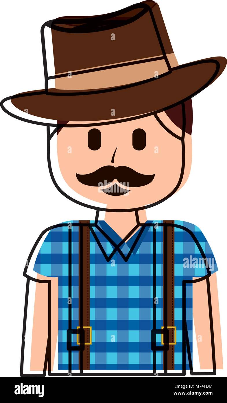 cartoon smiling man portrait character Stock Vector Image & Art - Alamy