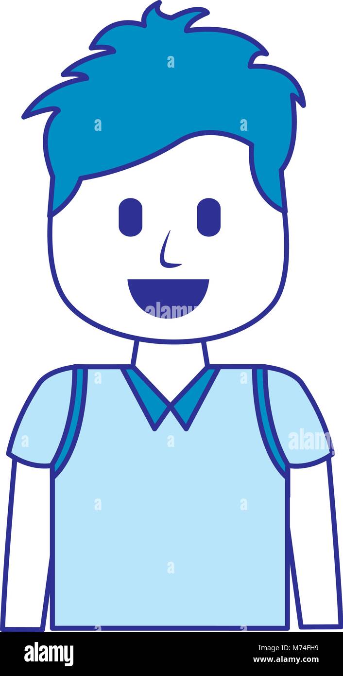 cartoon smiling man portrait character Stock Vector Image & Art - Alamy