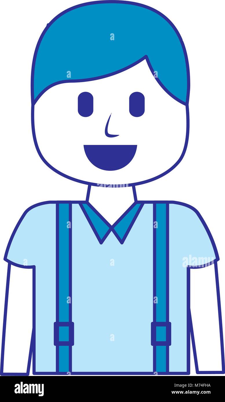 cartoon smiling man portrait character Stock Vector Image & Art - Alamy