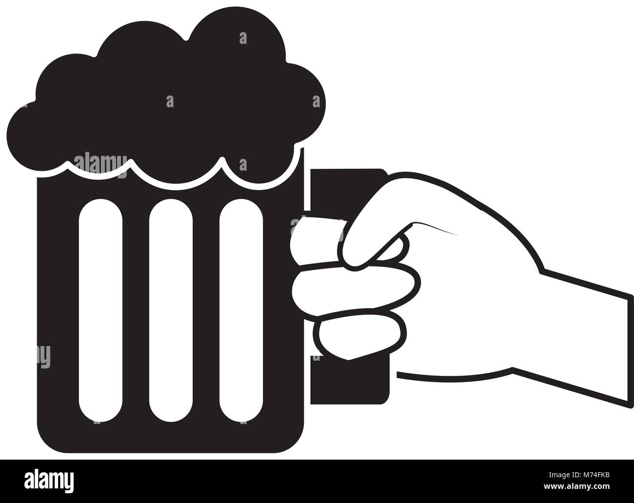 Person holding glass jug Stock Vector Images - Alamy