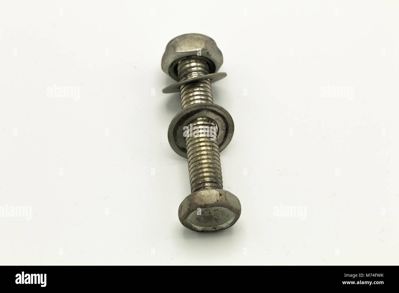 English alphabet of nut, isolated on white background, front view from ...