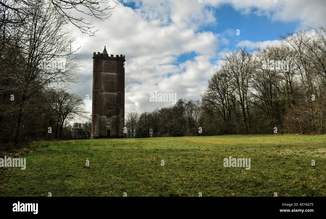 King Alfred's Tower Stock Photo - Alamy