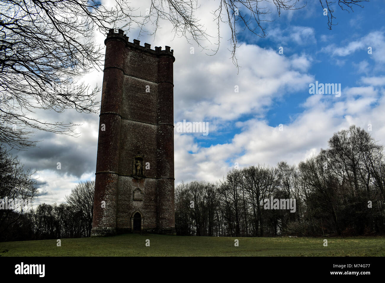 King Alfred's Tower Stock Photo - Alamy