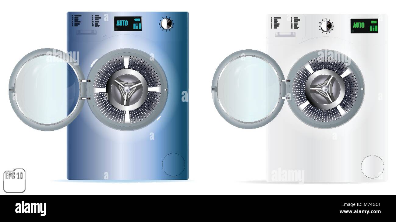 Steel washing machines hi-res stock photography and images - Alamy