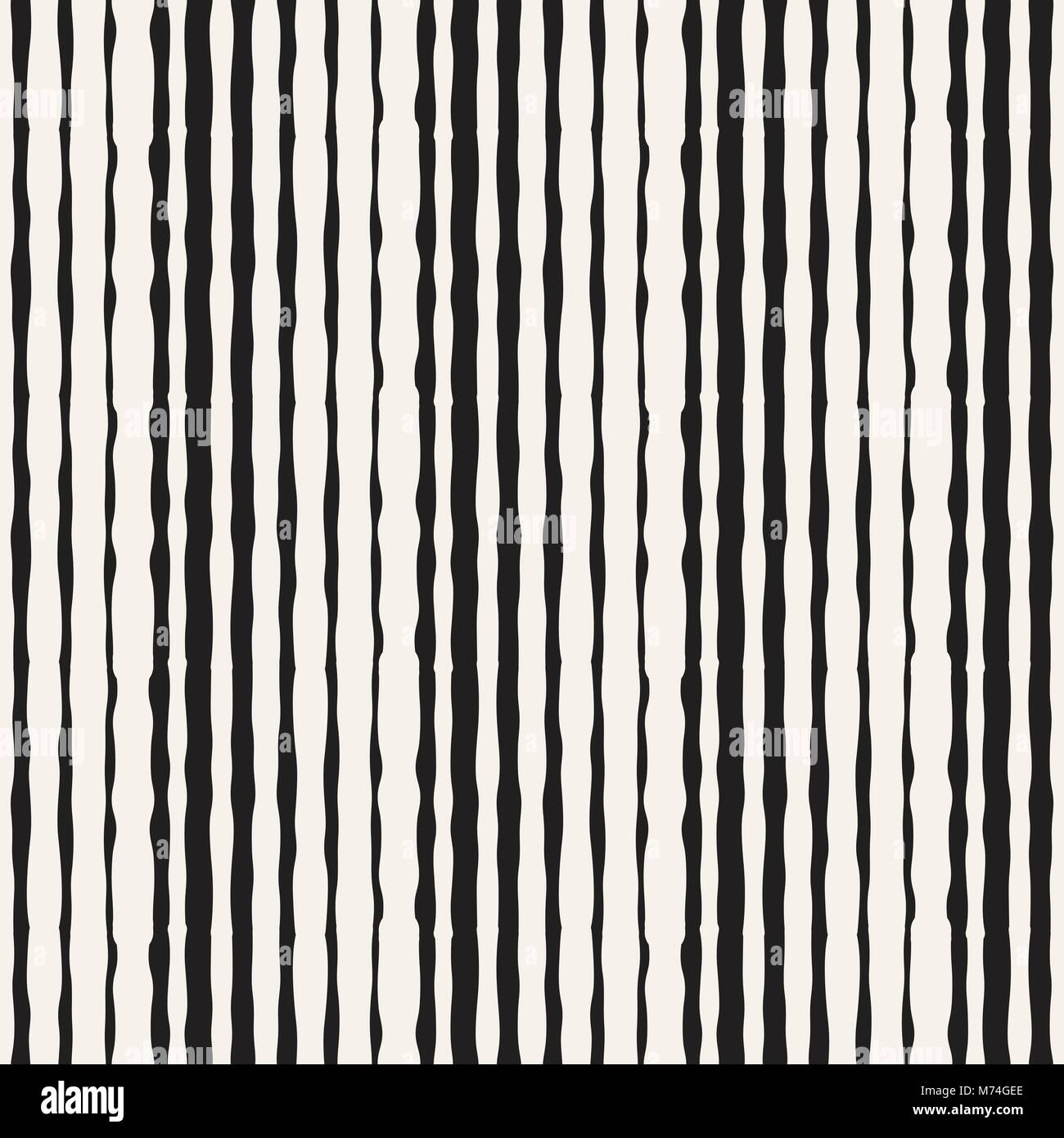 Seamless abstract hand drawn pattern. Vector freehand lines background ...