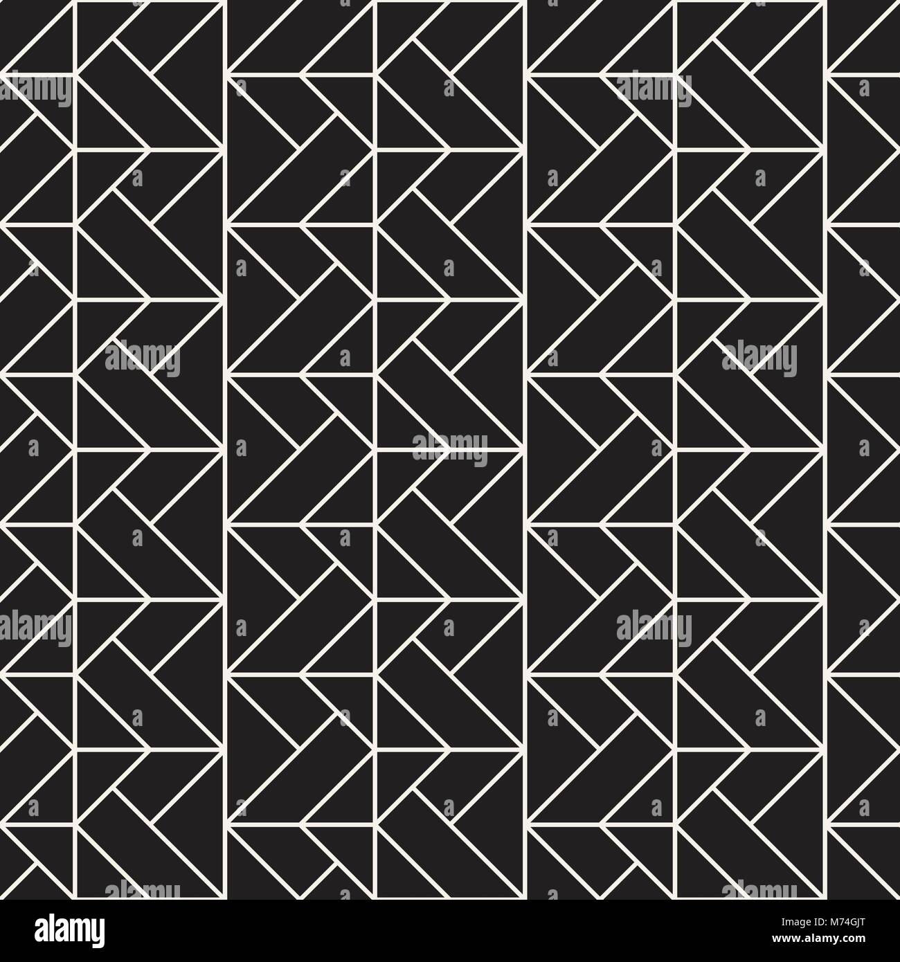Vector Seamless Lattice Pattern Modern Stylish Texture With Monochrome