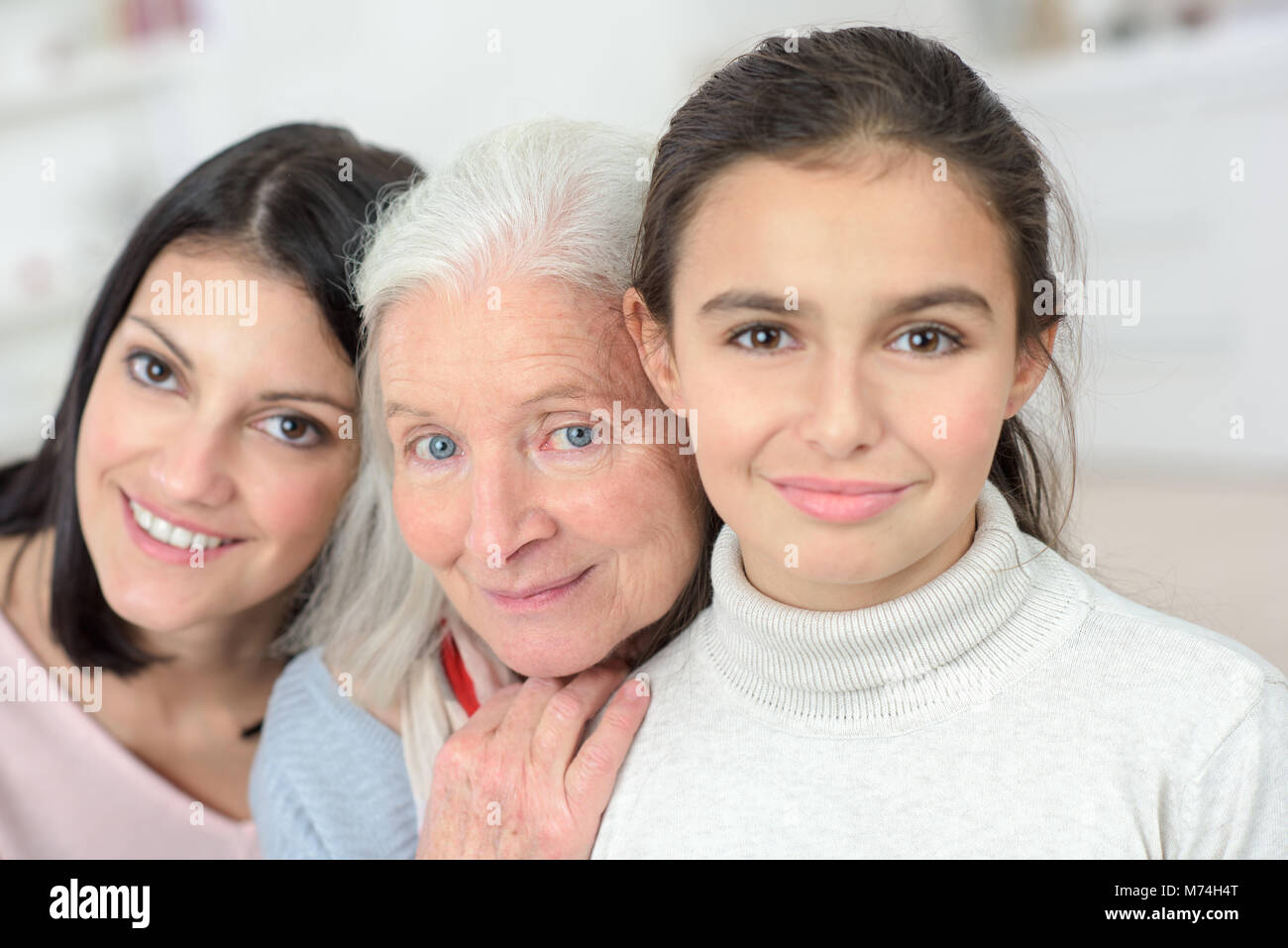 Portrait of three female family members Stock Photo - Alamy
