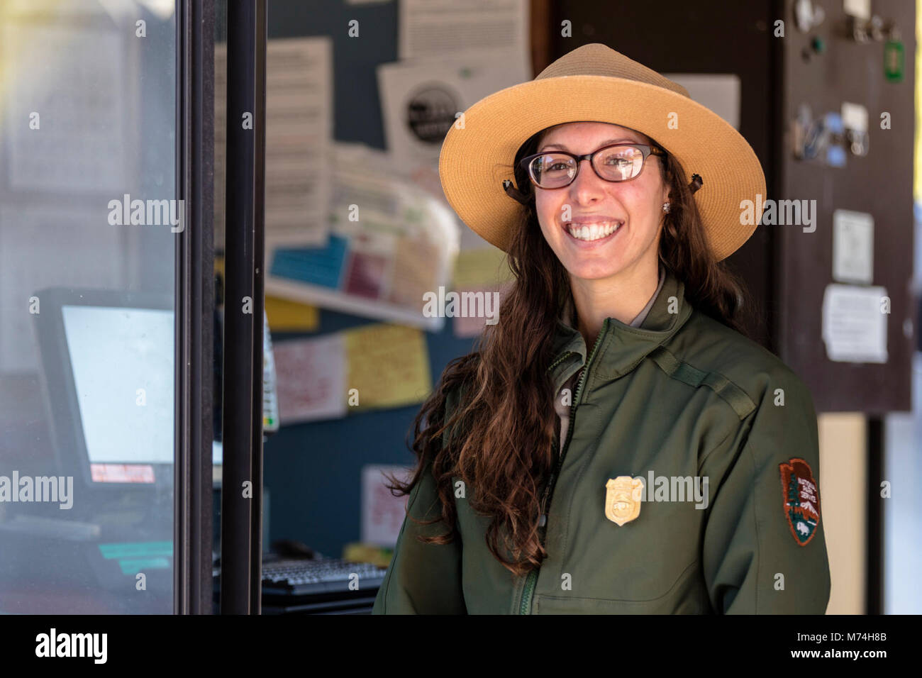 Lady park ranger Stock Photo - Alamy
