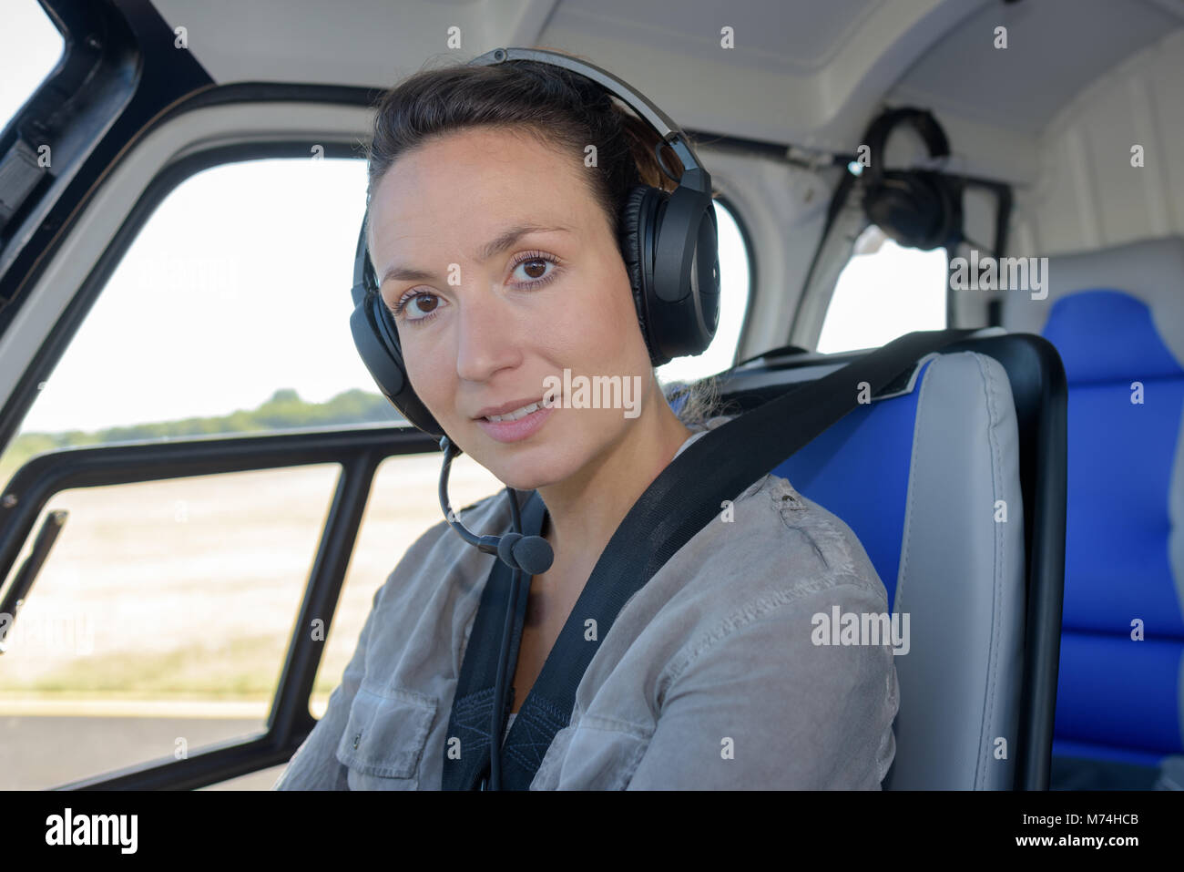 Female cockpit helicopter hi-res stock photography and images - Alamy