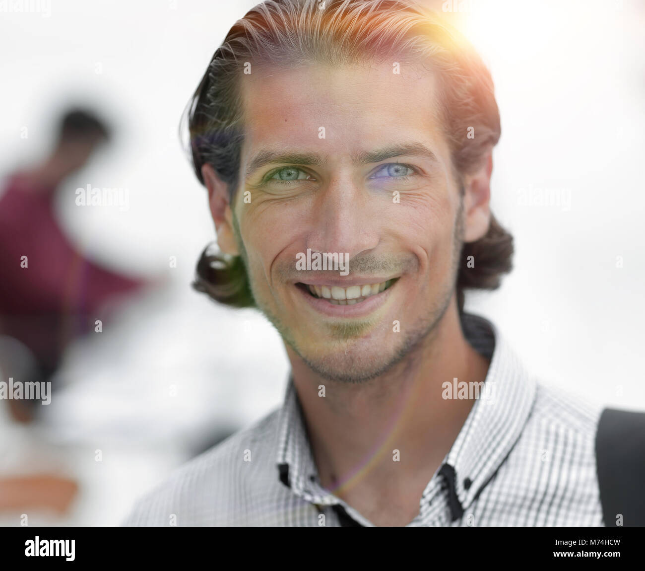 successful employee ,standing in the office Stock Photo - Alamy