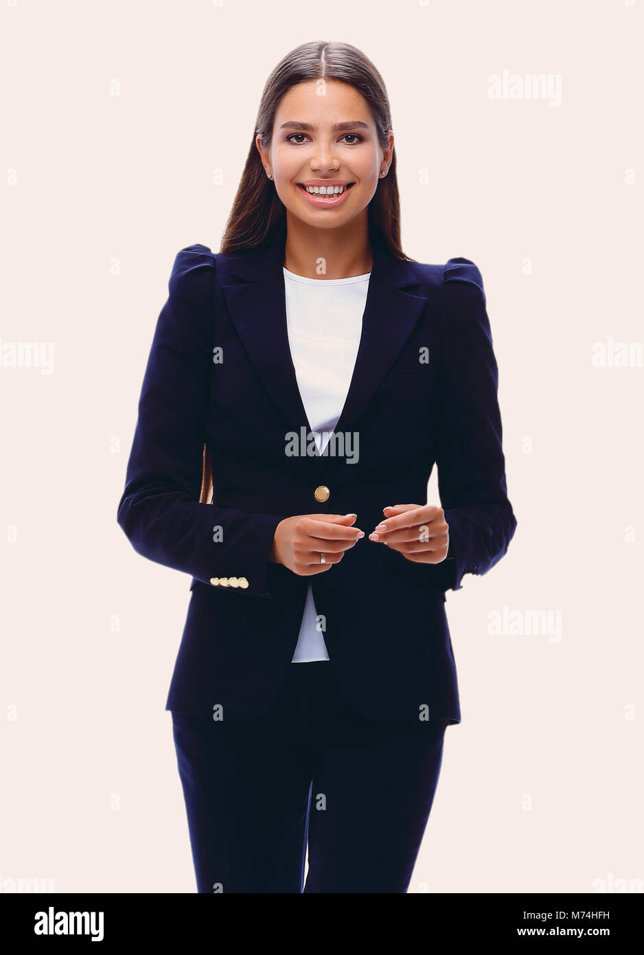 confident business woman walking forward Stock Photo - Alamy