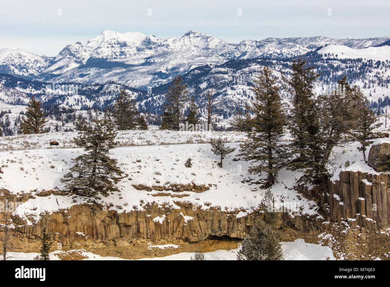 Calcite springs overlook hi-res stock photography and images - Alamy