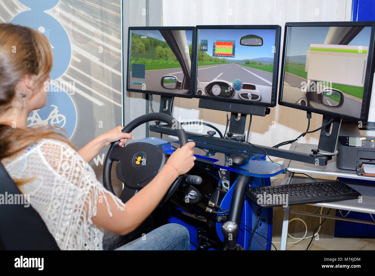 Teen driving simulator hi-res stock photography and images - Alamy