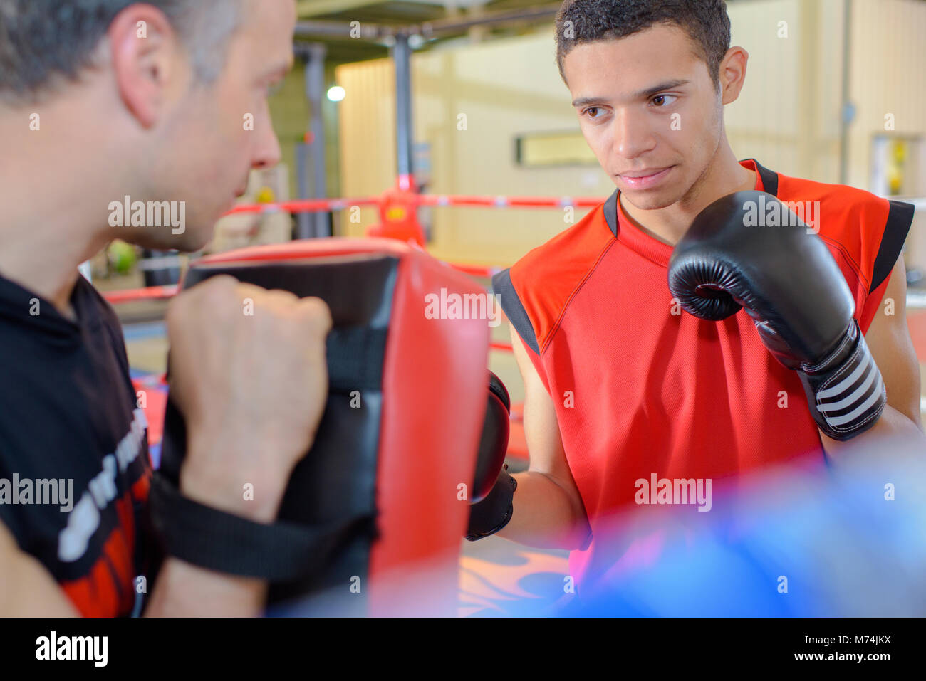 men in the boxing ring Stock Photo - Alamy