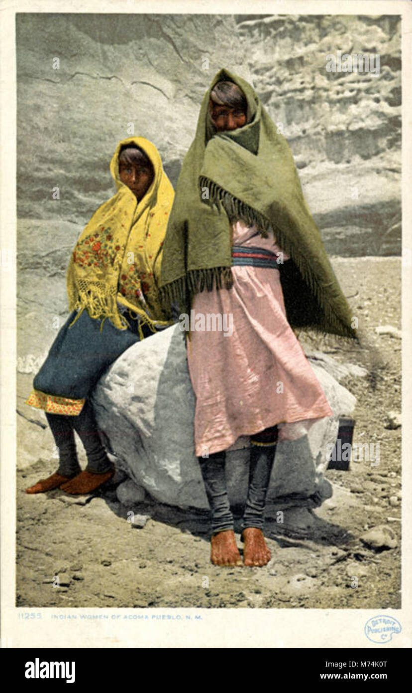 The photograph titled 'Indian Women of Acoma Pueblo' showcases Native ...