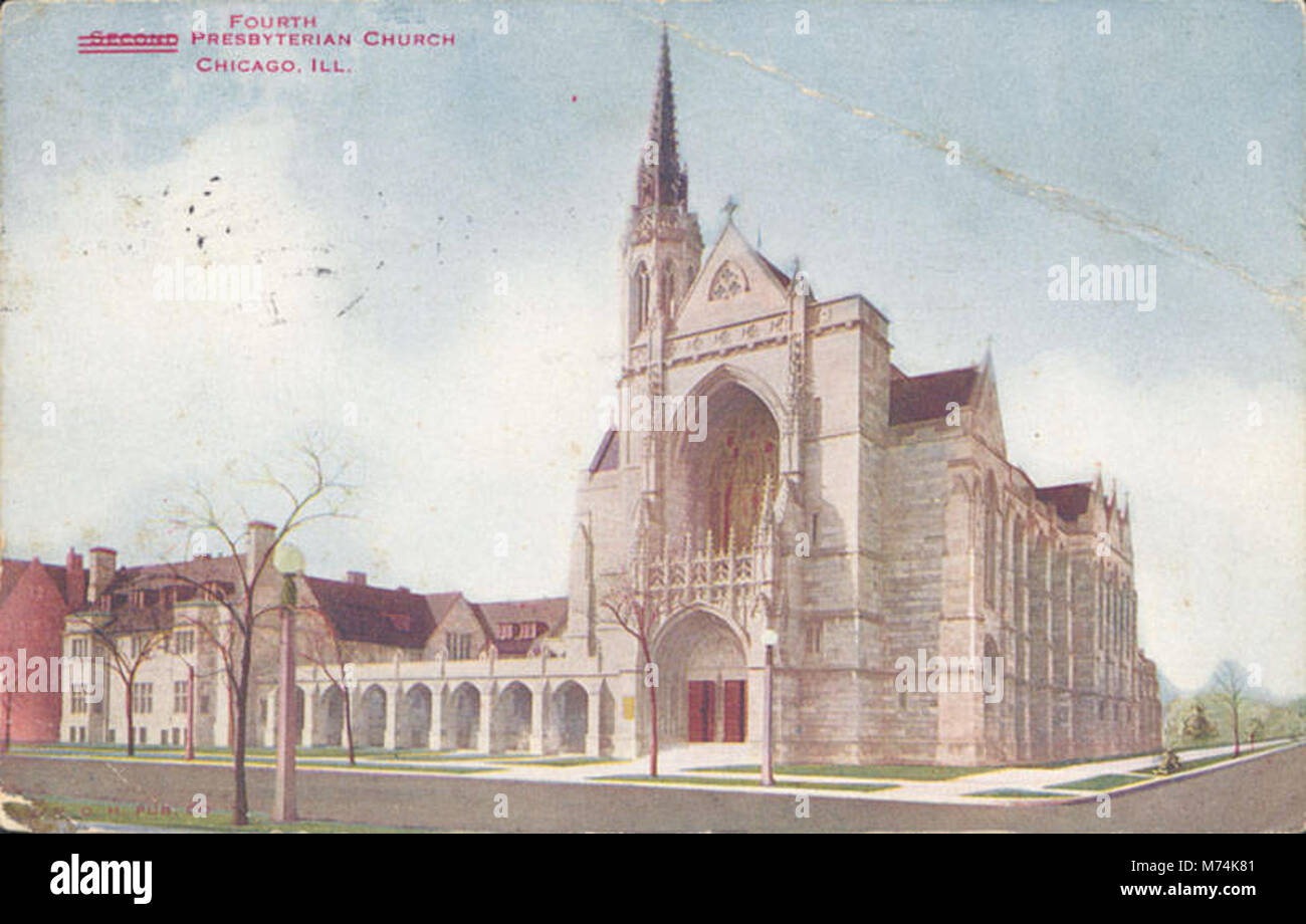 A photograph of the Fourth Presbyterian Church in Chicago, Illinois ...