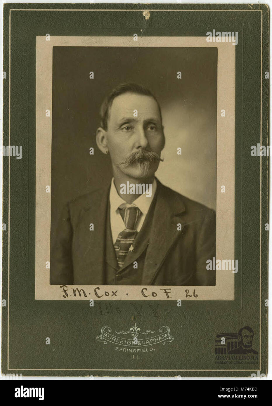 A photograph of Francis M. Cox, part of the ALP BIB collection ...