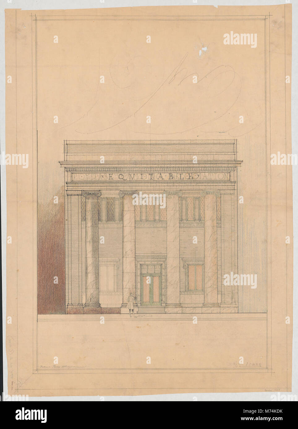 The front elevation of the Equitable Building in Washington, D.C ...
