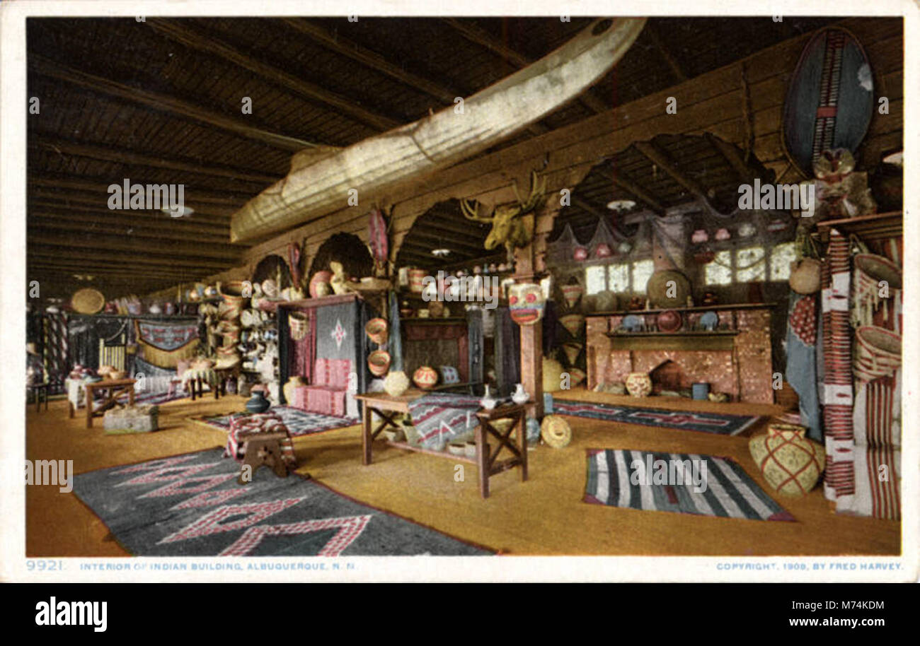 An interior view of a traditional Indian building, showing ...