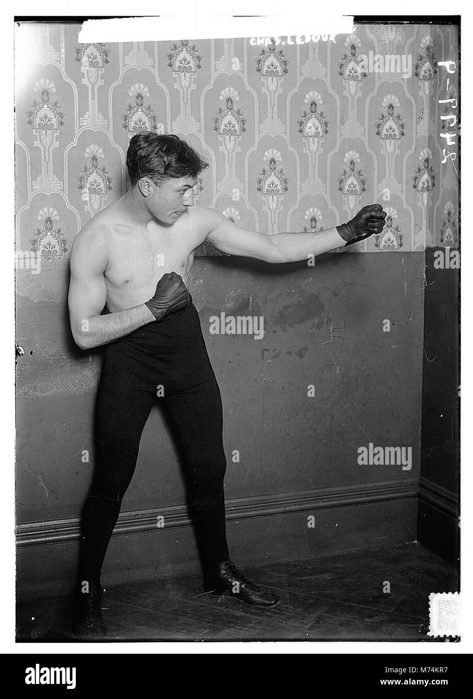 A photograph of Charles ‘Little Apache’ Ledoux, a French boxer ...