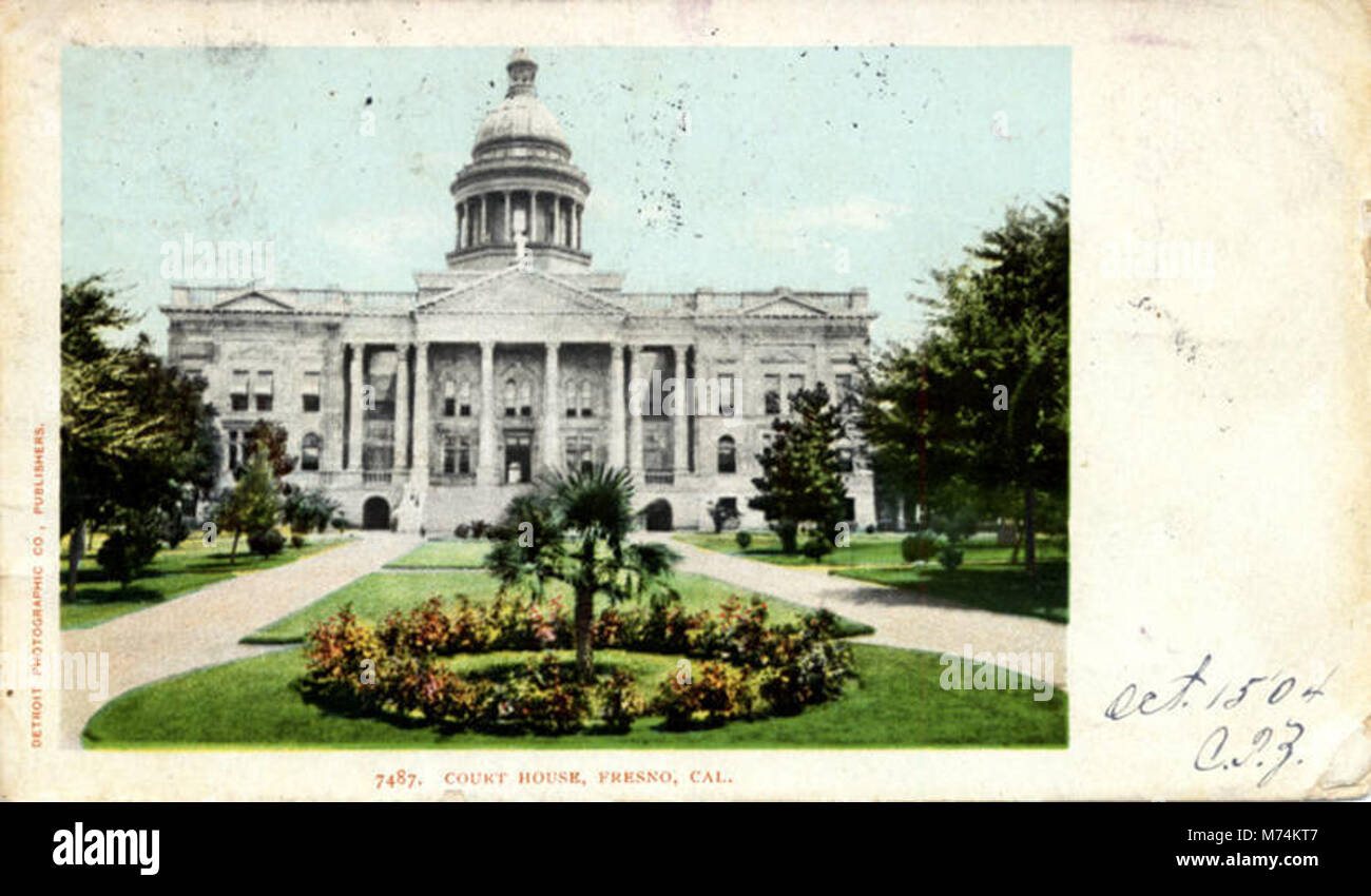 This photograph shows the Court House in Fresno, California. The ...